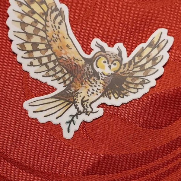 Owl Animal Sticker - Waterproof Vinyl Sticker - Etsy