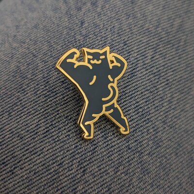 Leg Day Larry Buff Muscle Frog Hard Enamel Pin - Etsy