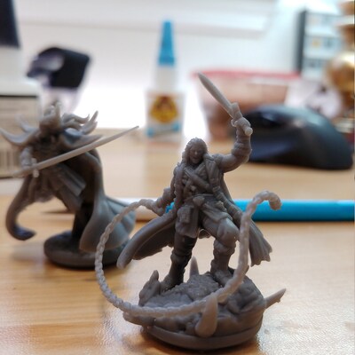 Demon Hunter Dnd Miniature Miniatures for Tabletop Games Like D&D or ...