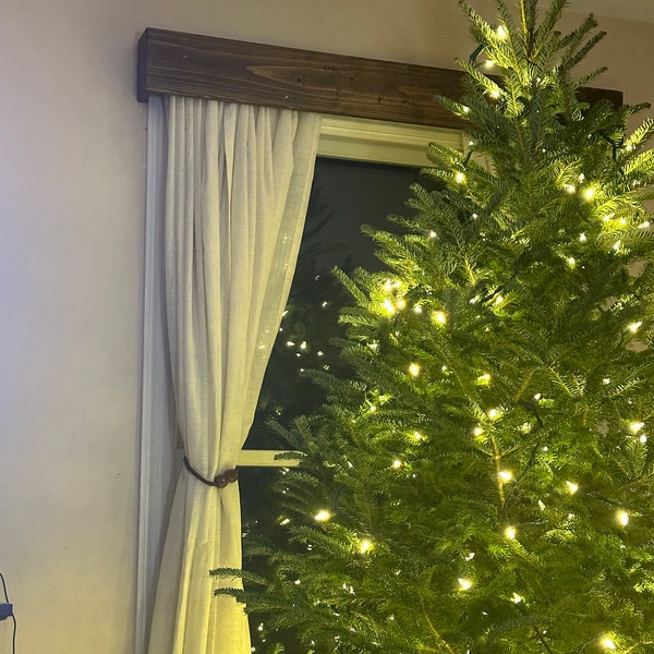 Rustic Farmhouse Wood Valance Cornice, Wood Window Valance, Wood Pelmet ...