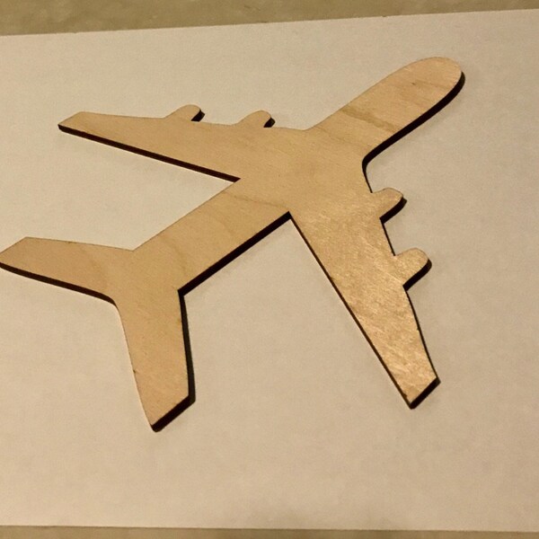 Wooden Airplane Shape for Crafts and Decoration - Laser Cut - Plane ...