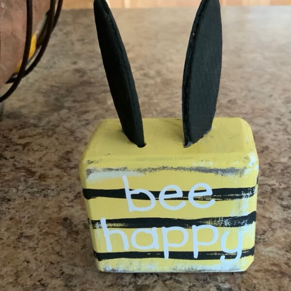 Bee Inspired Place Setting Block, Bee Decor, Bee Tiered Tray Decor ...