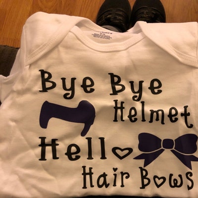 Bye Bye Helmet Hello Hair Bows - Etsy