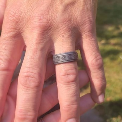 Metallic Red Silicone Rings for Women and Men Breathable - Etsy