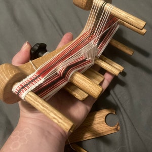 Loom-the Fiddle Inkle SUPER Tiny Small Travel Sized Weaving - Etsy