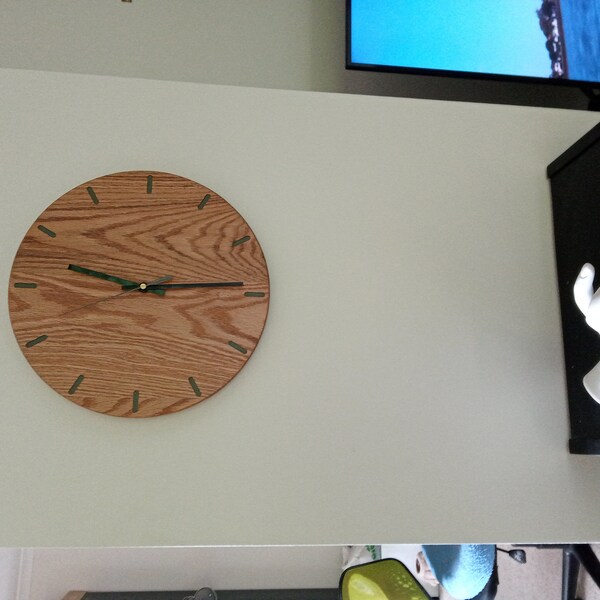 Mid Century Modern Wall Clock, Wooden, Minimalist - Etsy