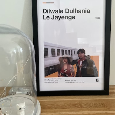 Bollywood Film Poster Dilwale Dulhania Le Jayenge, Shah Rukh Khan ...