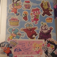 Toontown Die Cut Vinyl Sticker Sheet 6.5 X 5.5 10 Stickers Total - Etsy