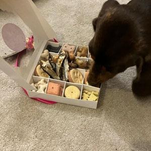 Valentines Dog Treat Box Personalised Dog Valentines Day Gift Dog ...