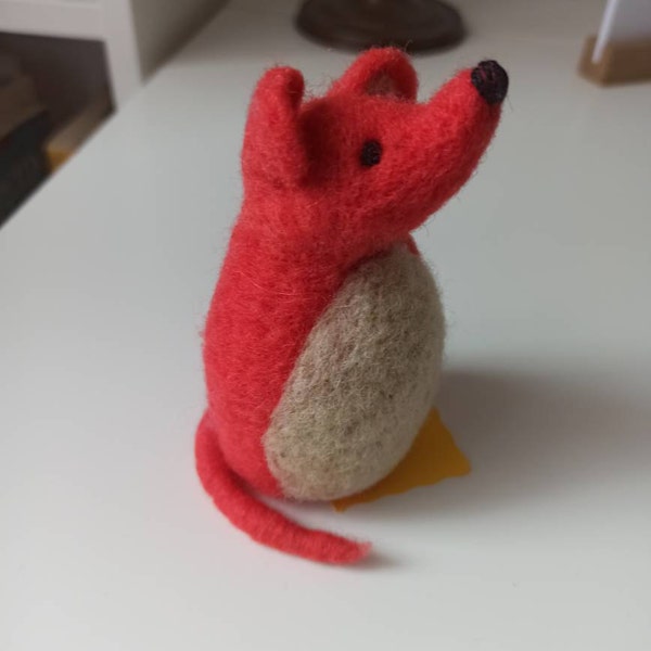 Felt Dog. Handmade Dog. Wool Dog Figurine. Needle Felted Wool Figurine ...