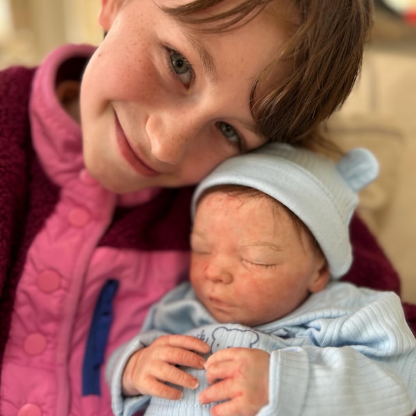 Realborn " Darren Asleep" Lifelike Doll. Silicone Feel Vinyl Reborn Art ...