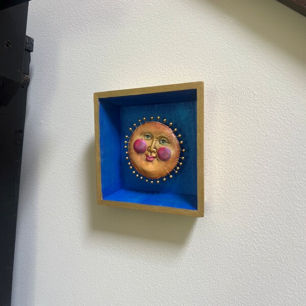 Sun Face on Pedestal - Etsy