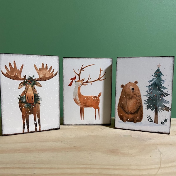 Fall Wooden Cat Figurines,perfect Gifts for Cat Lover: Autumn-inspired ...