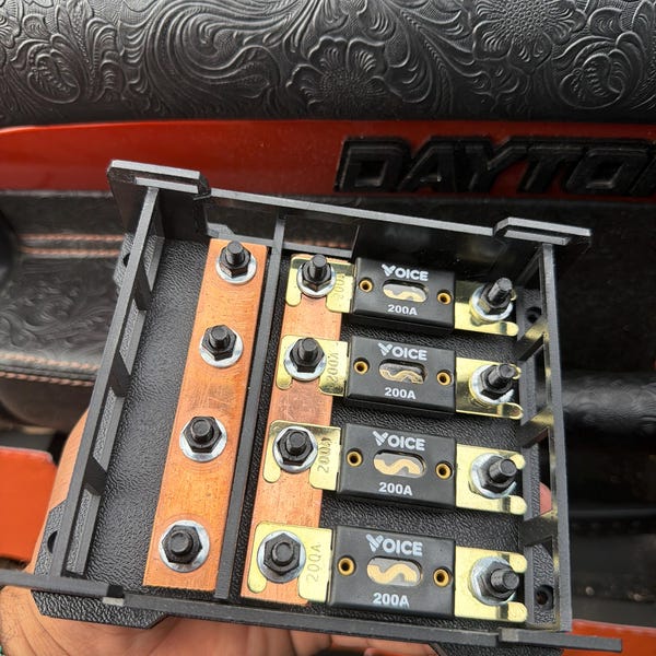 Positive and Negative Custom Power Distributor ANL Audio Fuse Block PD ...