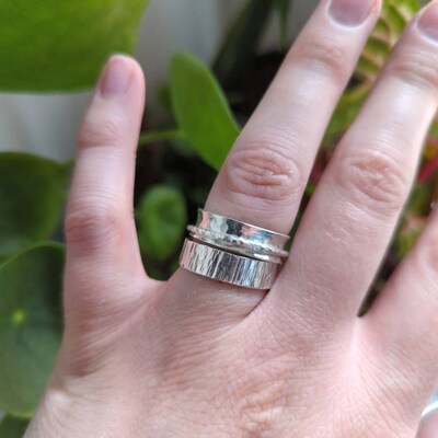 Red Tiger's Eye Recycled Sterling Silver Ring Statement Ring, Stacking ...