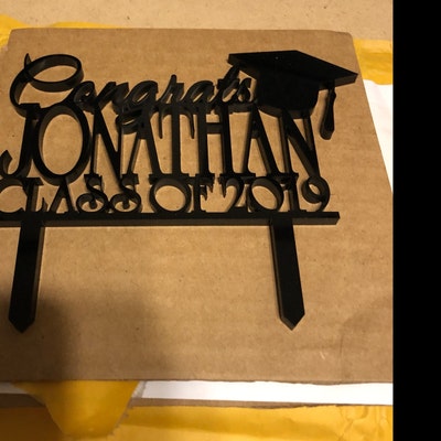 Congrats Class Cake Topper, Graduation Cake Topper, Custom Graduation ...