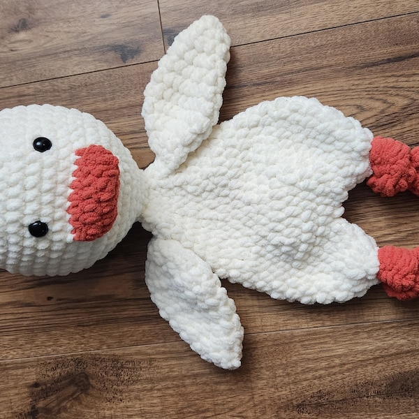 No-sew Dudley Duck Snuggler Crochet PATTERN || Duck Amigurumi Snuggler ...