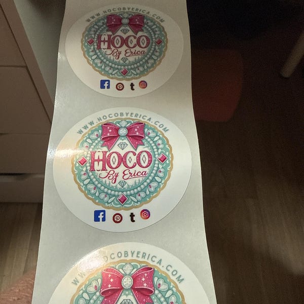 Foil Labels / Foil Stickers on A Sheet 2 Squares : We Print Your Design ...