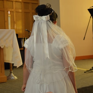 Communion Headpiece and Veil Confirmation Headpiece and Veil | Etsy