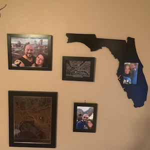 State Shaped 4x6 Picture Frame - Etsy