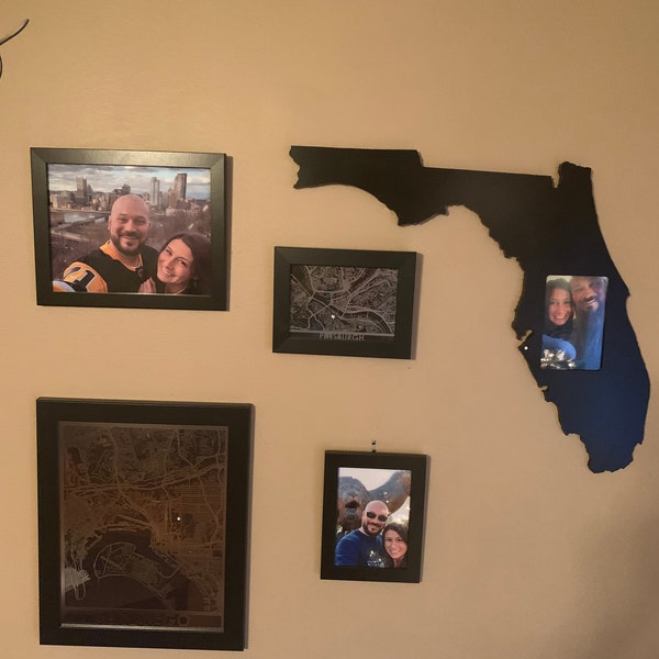 State Shaped 4x6 Picture Frame - Etsy