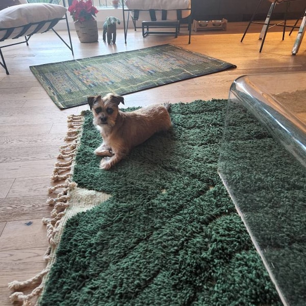 Moroccan Cobalt Blue Rug Moroccan Solid Rug Beni Ourain Rug Berber ...