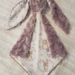 Bunny Lovey Sewing PATTERN Instant Download, DIY Baby Lovey in Minky ...