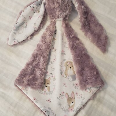 Bunny Lovey Sewing PATTERN Instant Download, DIY Baby Lovey in Minky ...