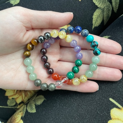 Men's Cancer Support Bracelet Cancer Survivor Gift Healing Crystals ...