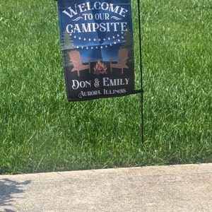 Custom License Plate for Camping Couple, Personalized Vanity Plate ...