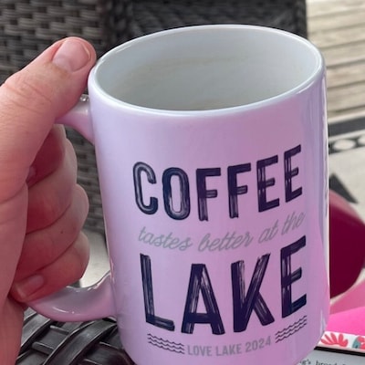 Lake House Mug, Personalized Lake Mug, Lake Coffee Mug, Custom Lake Mug ...
