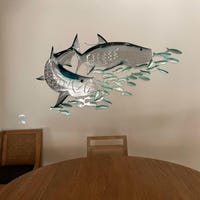 Tuna Skeleton Wall Art, Yellowfin Tuna Metal Art, Aluminum Tuna Decor ...