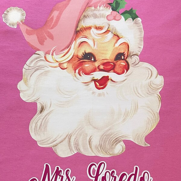 Vintage Digital Clipart | Pink Santa Claus #23 Christmas Vintage ...