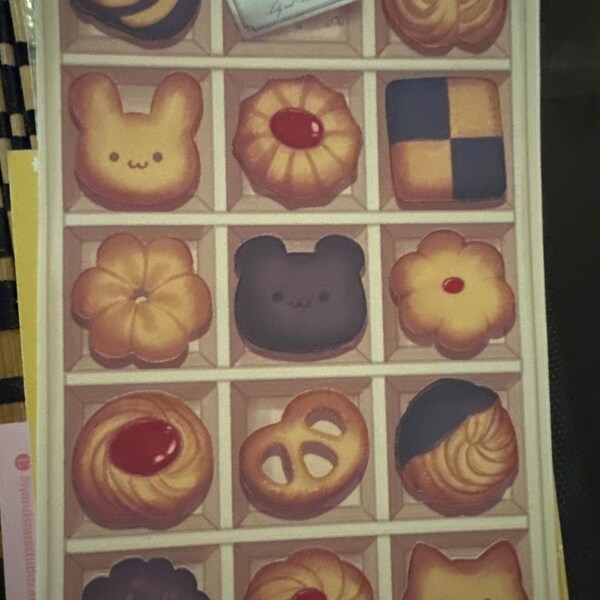 Butter Cookies Sticker Sheet • Hand Drawn Animal Food Stickers - Etsy