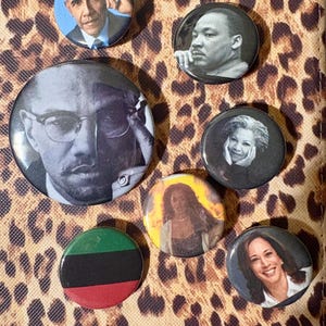 African American Icons Pinback Buttons - Etsy