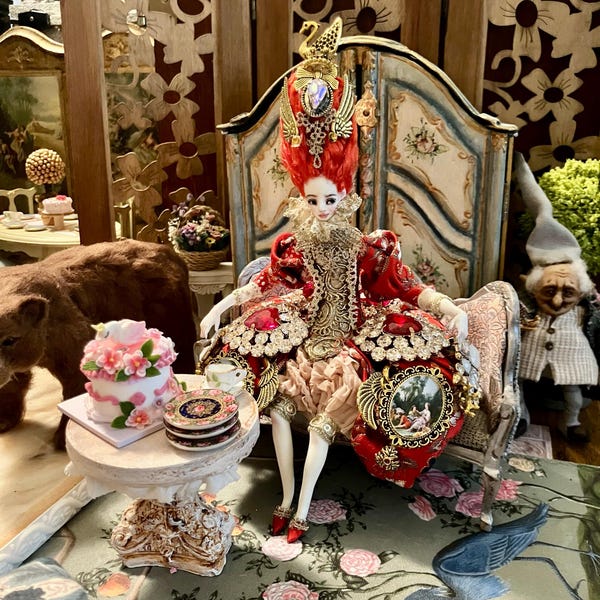 Small Art Doll Witch, OOAK Handmade Polymer Clay Doll, Funny Detailed ...