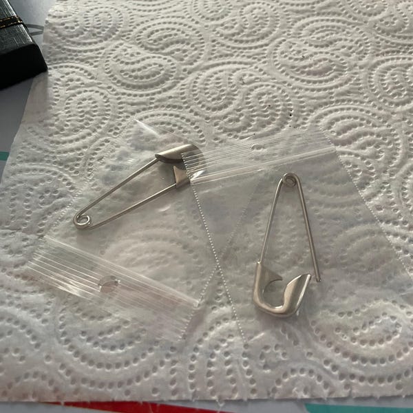 Silver Evil Eye Safety Pin Cross Brooch Baby Shower Gift Baptism Birth ...