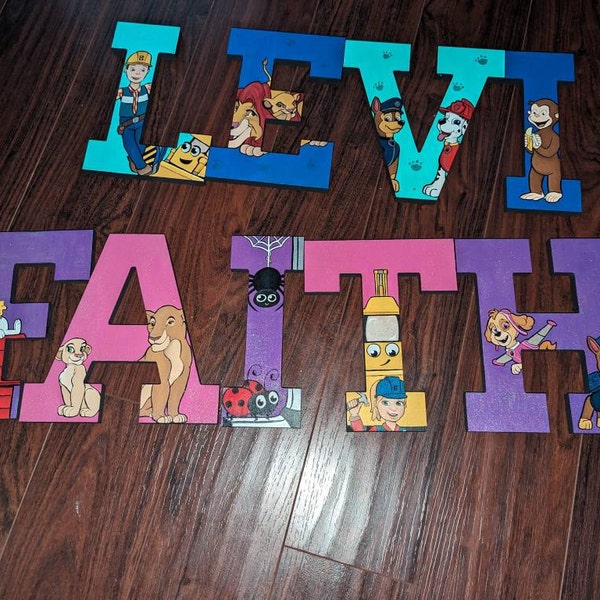 Custom Hand Painted Wall Letters - Etsy