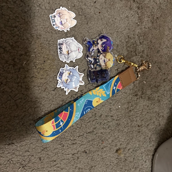 HSR Lanyard Keychains Sets | Honkai Star Rail | Acrylic Resin Charms - Etsy
