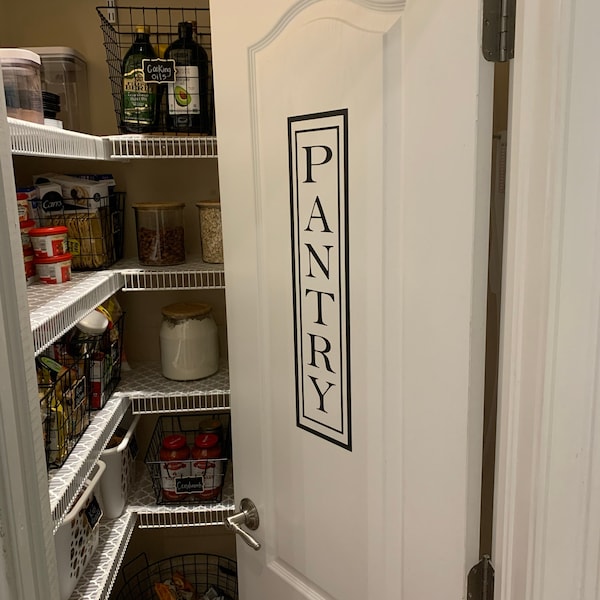 Pantry Vertical Decal Vinyl Sticker Kitchen Decor Pantry Sticker Pantry ...