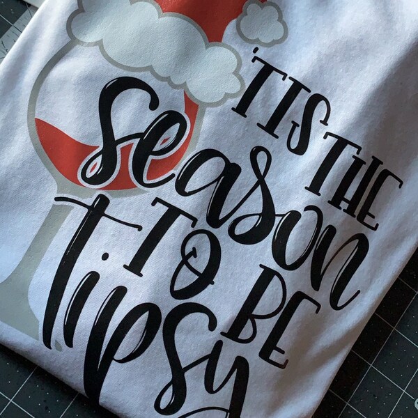 Tis the Season to Be Tipsy SVG, Christmas Svg, Wine Svg, Adult ...