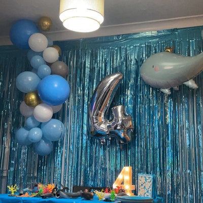 Adorable Blue Whale Balloon, Baby Shower Party Balloons, Foil Balloons ...