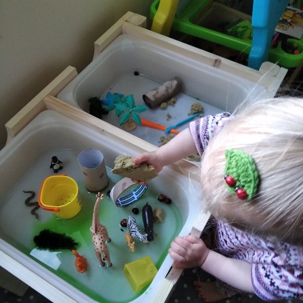 Wooden Sensory Stand | Sensory Table Sensory Bin Water Table Sand Table ...