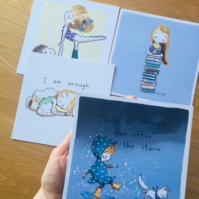 Postcards set 8 by Cally Jane Studio - Etsy