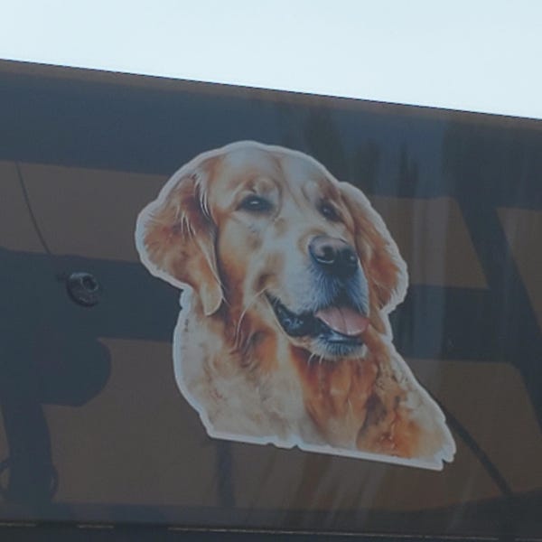 Cute Dog Car Sticker Dog Sticker - Etsy UK