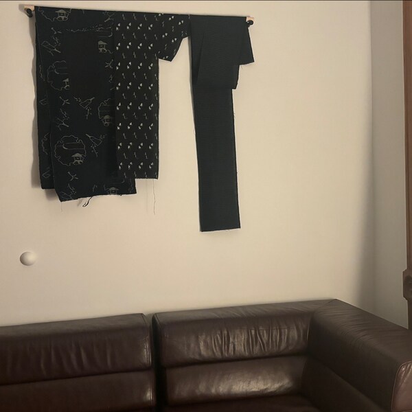 Japanese Antique Tsutsugaki Futon Cover Indigo Dye Cotton Edo Period ...