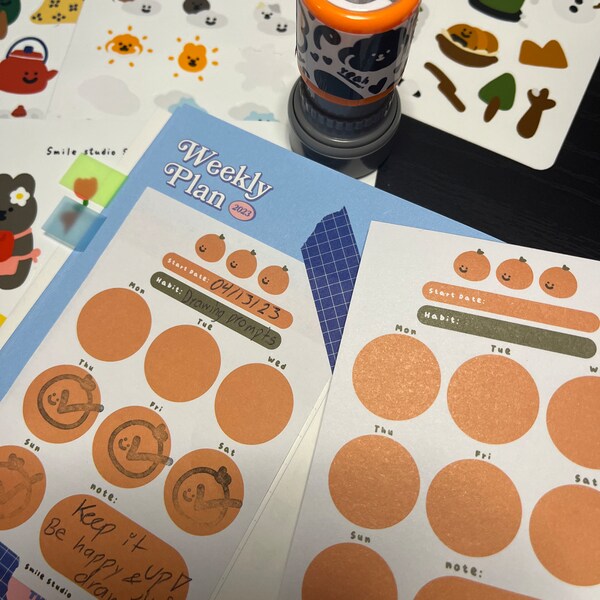 Rice Cake Puppy in Spring Card Holder Cute Acrylic Card Holder, Kawaii ...