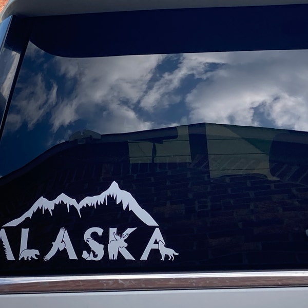 Alaska State Decal / Alaska Sticker / Alaska Home State Sticker / State ...