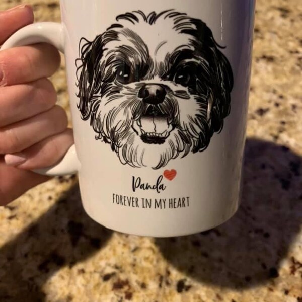 Custom Dog Mug, Dog Lover Gift, Pet Memorial, Dog Memorial Gift, Pet ...