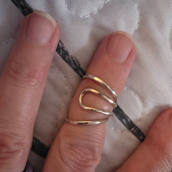 Trigger Finger Splint Ring in Brass, Bronze, Titanium or Silver ...